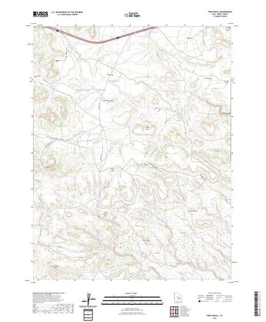 US Topo 7.5-minute map for Twin Knolls UT – American Map Store