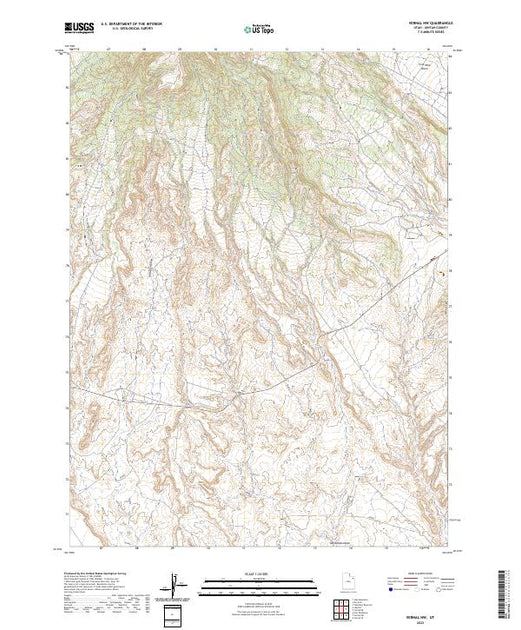 US Topo 7.5-minute map for Vernal NW UT – American Map Store