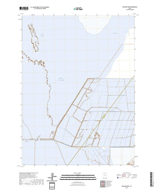 US Topo 7.5-minute map for Willard Spur UT – American Map Store