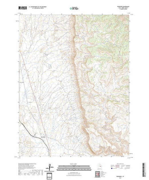 US Topo 7.5-minute map for Woodside UT – American Map Store