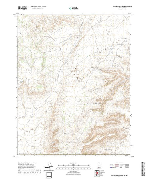 US Topo 7.5-minute map for Yellowjacket Canyon UTAZ – American Map Store