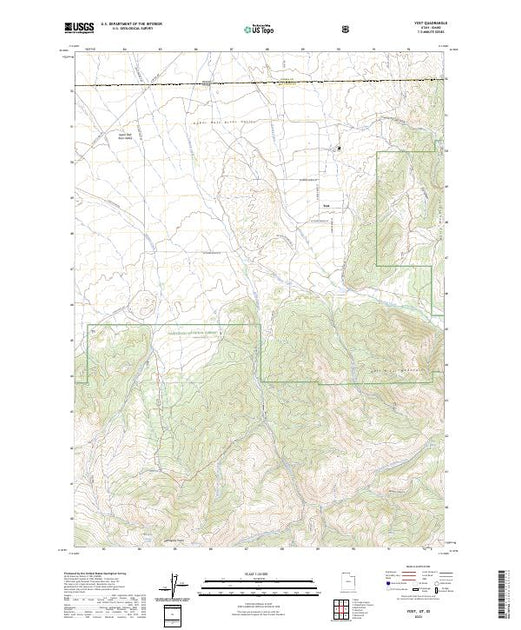 US Topo 7.5-minute map for Yost UTID – American Map Store