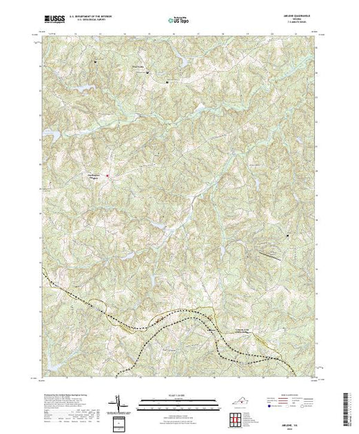 Virginia USGS Topographic Maps – American Map Store