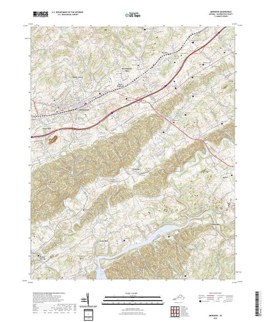 Virginia USGS Topographic Maps – American Map Store
