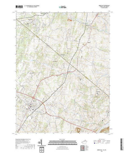 US Topo 7.5-minute map for Berryville VAWV – American Map Store