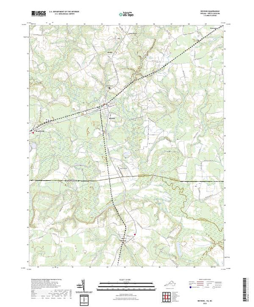 US Topo 7.5-minute map for Boykins VANC – American Map Store