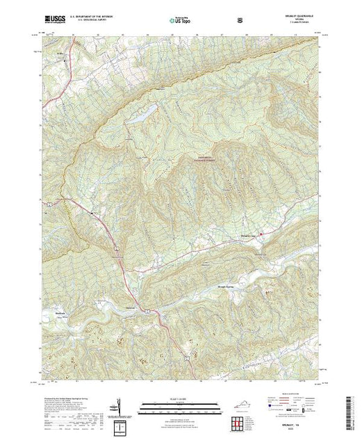 US Topo 7.5-minute map for Brumley VA – American Map Store