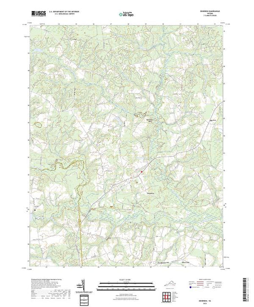 US Topo 7.5-minute map for Dendron VA – American Map Store