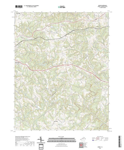 US Topo 7.5-minute map for Goode VA – American Map Store
