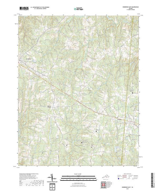 US Topo 7.5-minute map for Kenbridge East VA – American Map Store