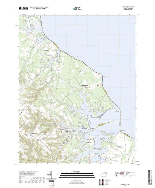 US Topo 7.5-minute map for Kinsale VAMD – American Map Store