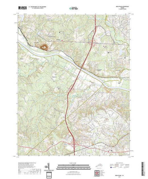 US Topo 7.5-minute map for Midlothian VA – American Map Store