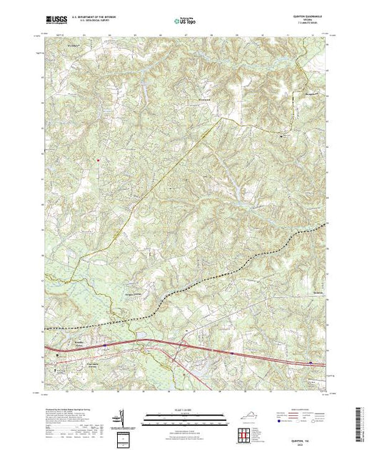 US Topo 7.5-minute map for Quinton VA – American Map Store