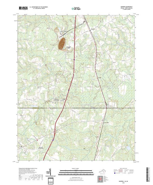 US Topo 7.5-minute map for Skippers VANC – American Map Store