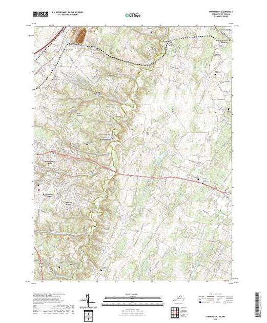 US Topo 7.5-minute map for Stephenson VAWV – American Map Store