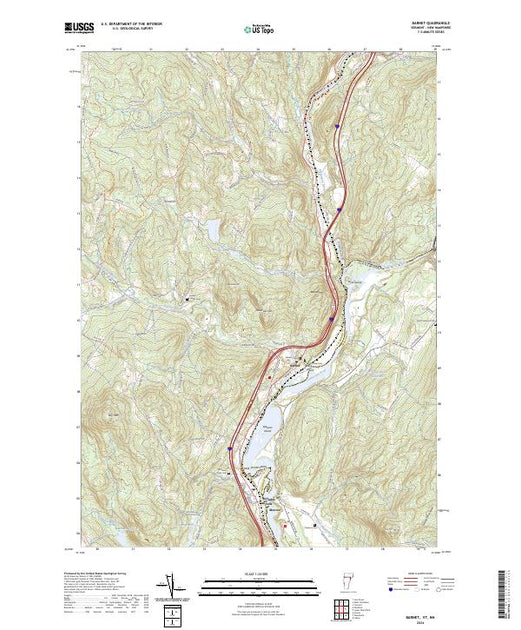 US Topo 7.5-minute map for Barnet VTNH – American Map Store