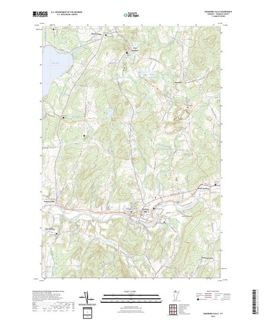 US Topo 7.5-minute map for Enosburg Falls VT – American Map Store