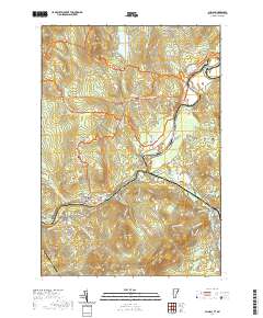 USGS US Topo 7.5-minute map for Gilman VTNH 2021 – American Map Store