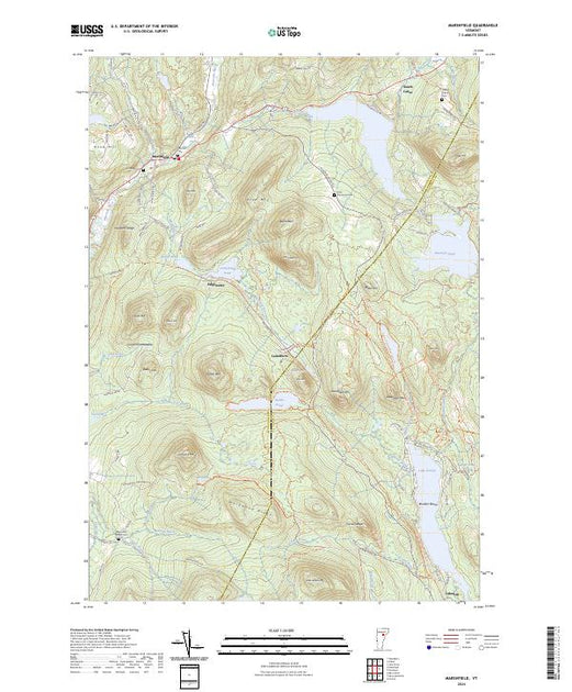 US Topo 7.5-minute map for Marshfield VT – American Map Store