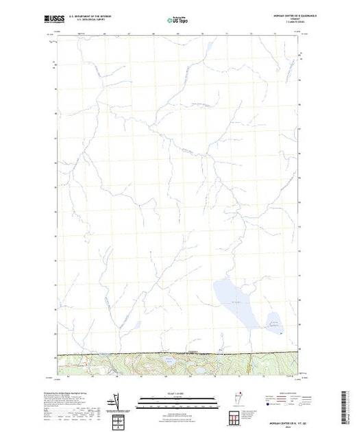 US Topo 7.5-minute map for Morgan Center OE N VTQC – American Map Store