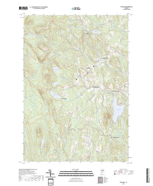 US Topo 7.5-minute map for Peacham VT – American Map Store