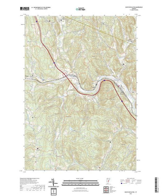 US Topo 7.5-minute map for South Royalton VT – American Map Store
