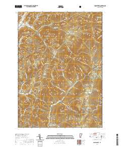 USGS US Topo 7.5-minute map for West Rupert VT 2021 – American Map Store