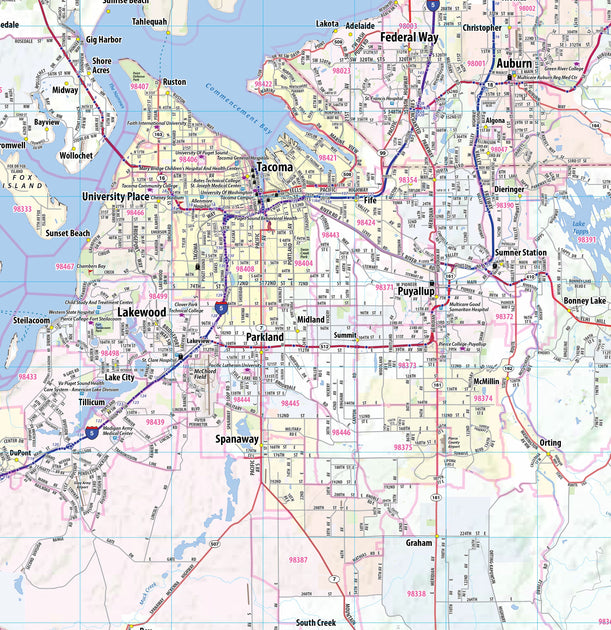 Greater Seattle Metro Area – American Map Store