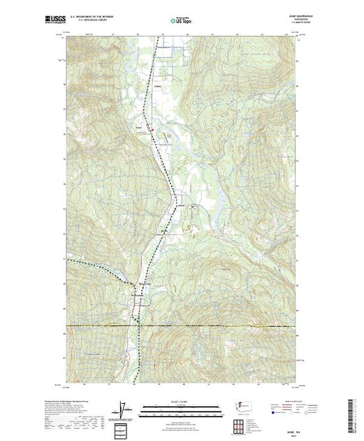 US Topo 7.5-minute map for Acme WA – American Map Store