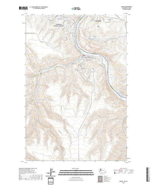 US Topo 7.5-minute map for Asotin WAID – American Map Store