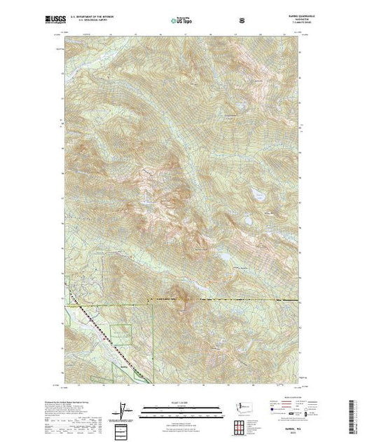US Topo 7.5-minute map for Baring WA – American Map Store