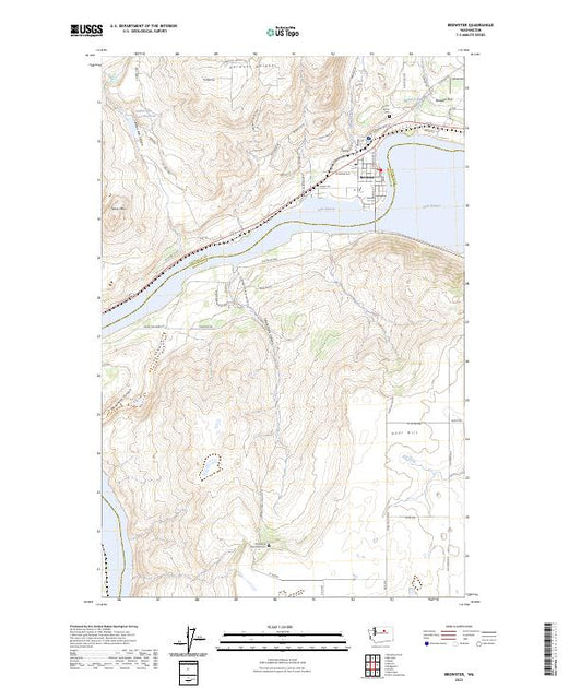 US Topo 7.5-minute map for Brewster WA – American Map Store