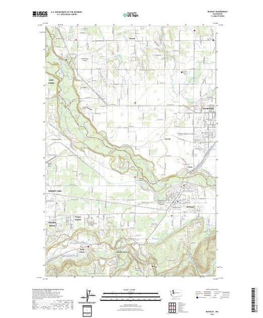 US Topo 7.5-minute map for Buckley WA – American Map Store