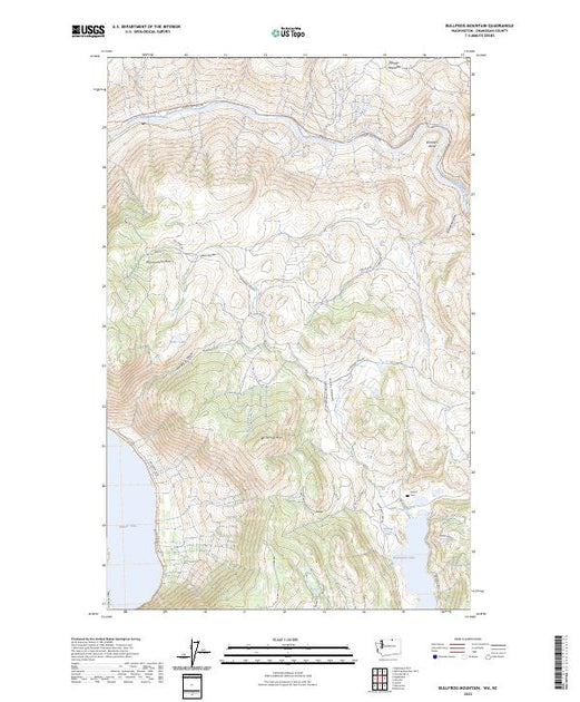 US Topo 7.5-minute map for Bullfrog Mountain WABC – American Map Store