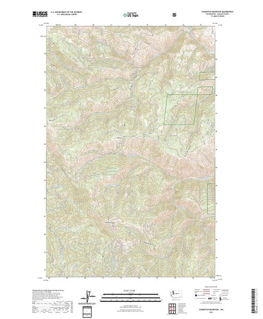 US Topo 7.5-minute map for Chumstick Mountain WA – American Map Store