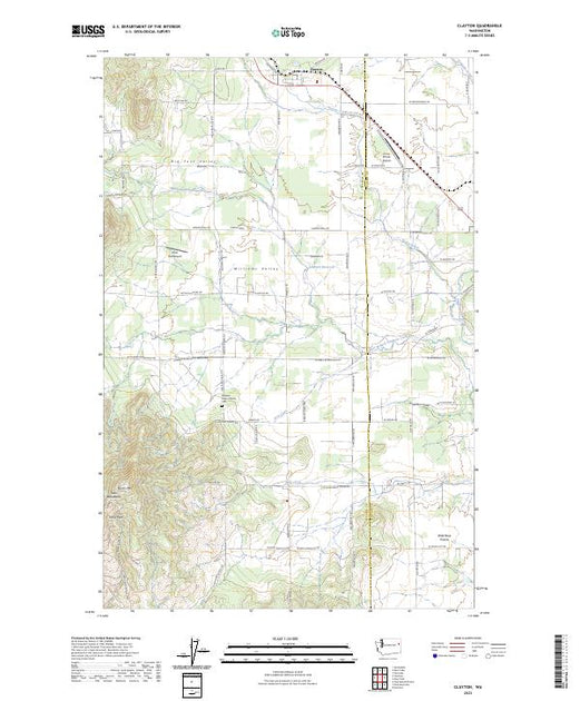 US Topo 7.5-minute map for Clayton WA – American Map Store