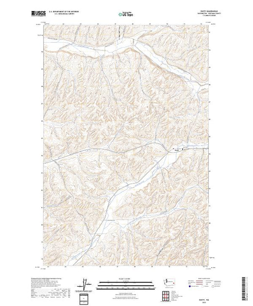 US Topo 7.5-minute map for Dusty WA – American Map Store