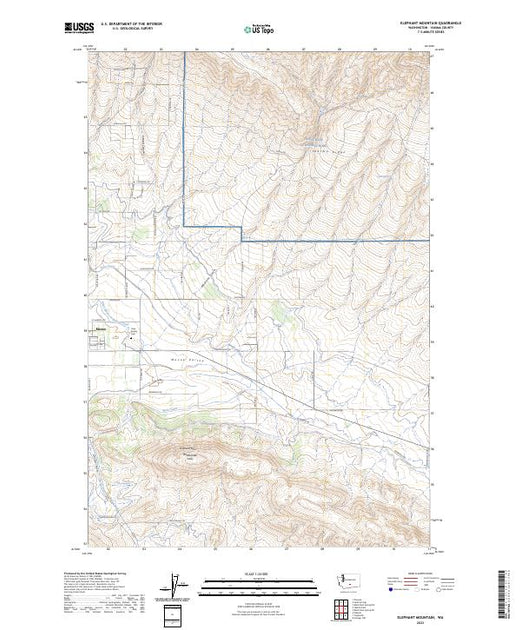 US Topo 7.5-minute map for Elephant Mountain WA – American Map Store