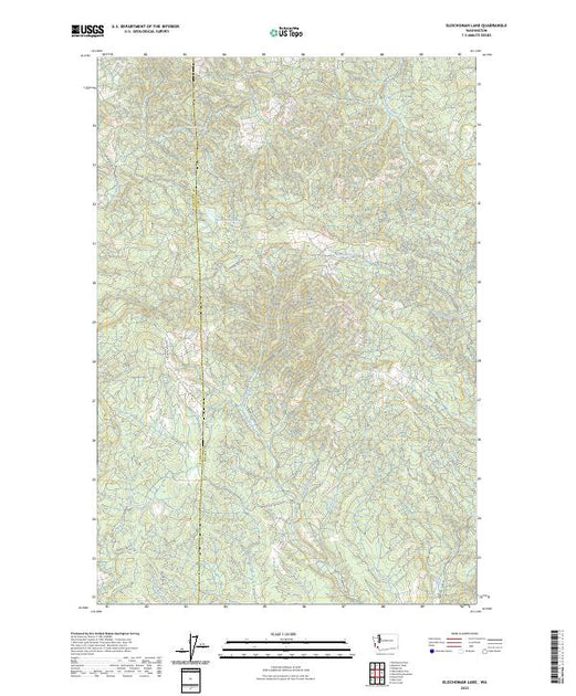 US Topo 7.5-minute map for Elochoman Lake WA – American Map Store