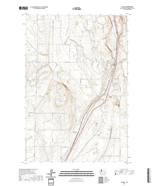 US Topo 7.5-minute map for Eltopia WA – American Map Store