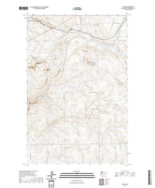 US Topo 7.5-minute map for Govan WA – American Map Store