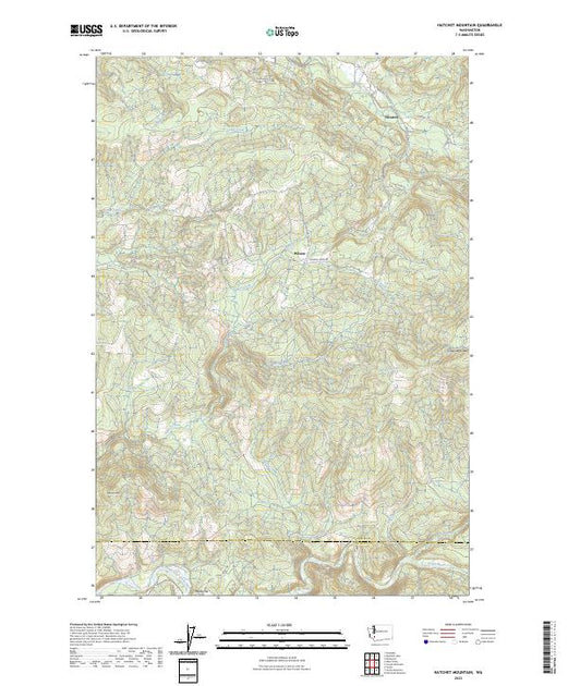 US Topo 7.5-minute map for Hatchet Mountain WA – American Map Store