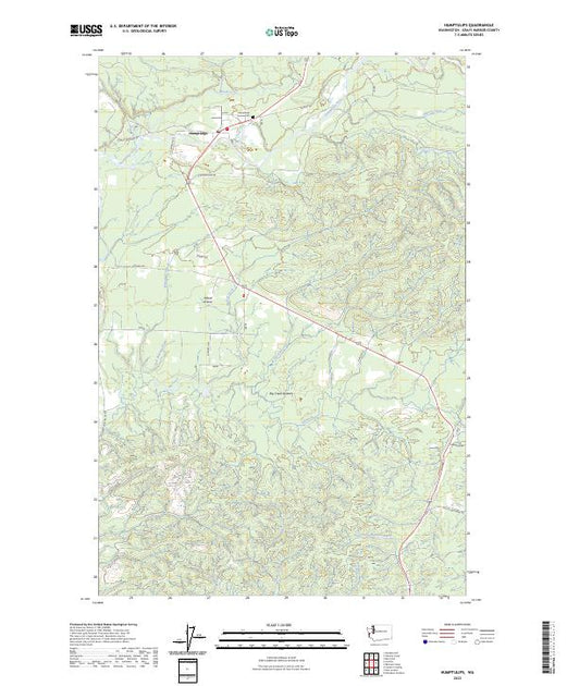 US Topo 7.5-minute map for Humptulips WA – American Map Store