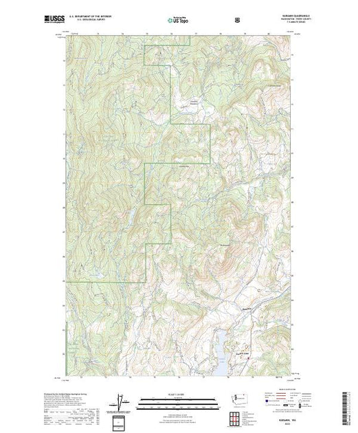 US Topo 7.5-minute map for Karamin WA – American Map Store