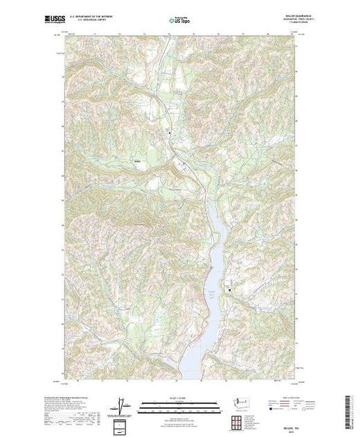 US Topo 7.5-minute map for Keller WA – American Map Store