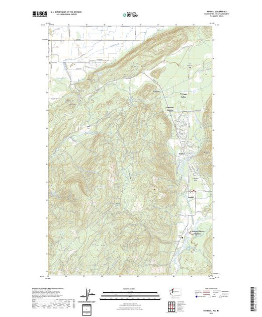 US Topo 7.5-minute map for Kendall WABC – American Map Store