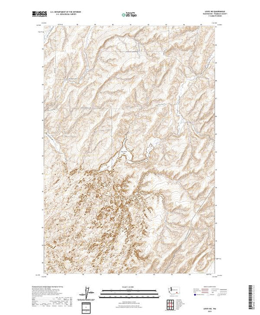 US Topo 7.5-minute map for Levey NE WA – American Map Store
