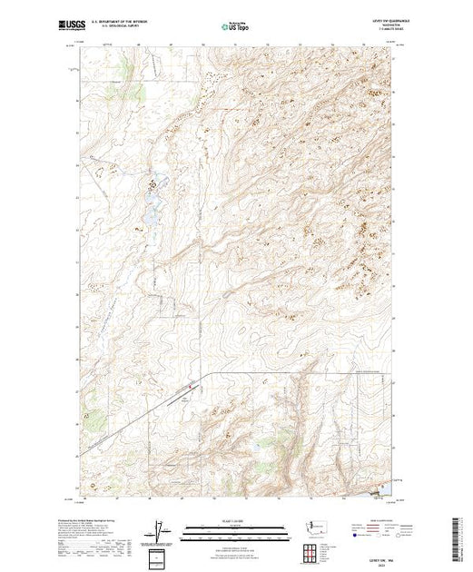 US Topo 7.5-minute map for Levey SW WA – American Map Store