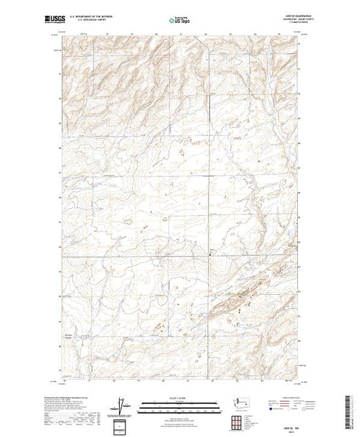 US Topo 7.5-minute map for Lind SE WA – American Map Store