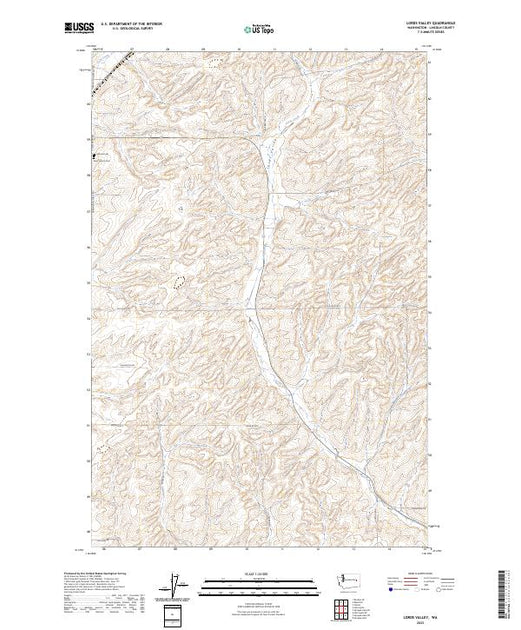 US Topo 7.5-minute map for Lords Valley WA – American Map Store